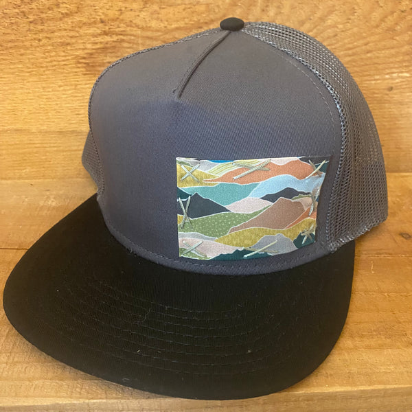 Mesh back Stitched Flat Brim – Blowfish Designs